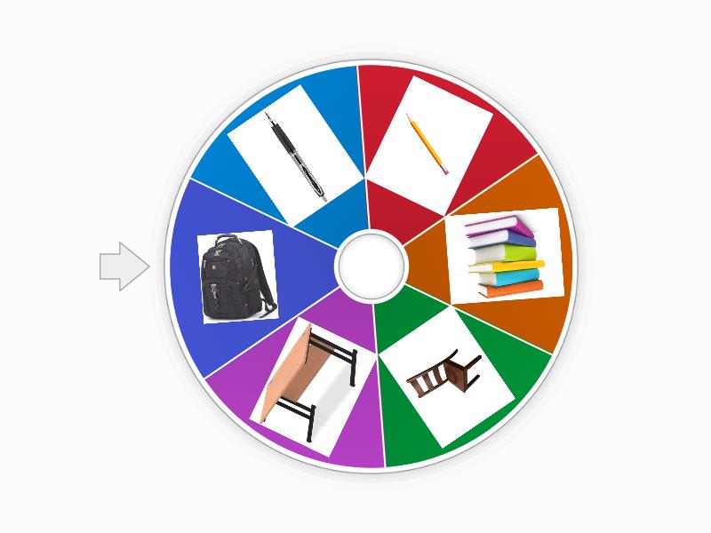 school objects - Rueda aleatoria