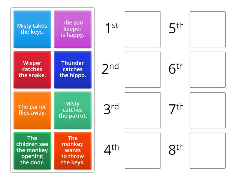 SM2, unit 2, story order - Rank order
