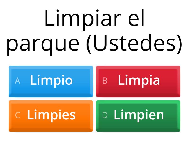 Mandatos de Usted/Ustedes - Quiz