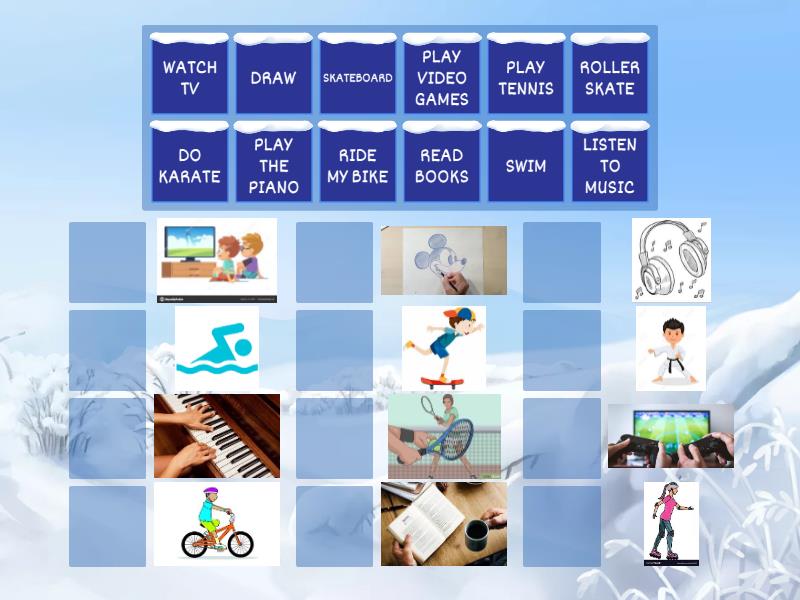 HOBBIES MATCH - Match up