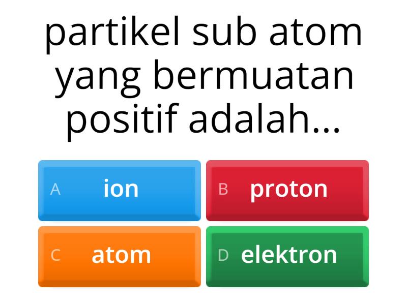 MATERI PARTIKEL - Quiz