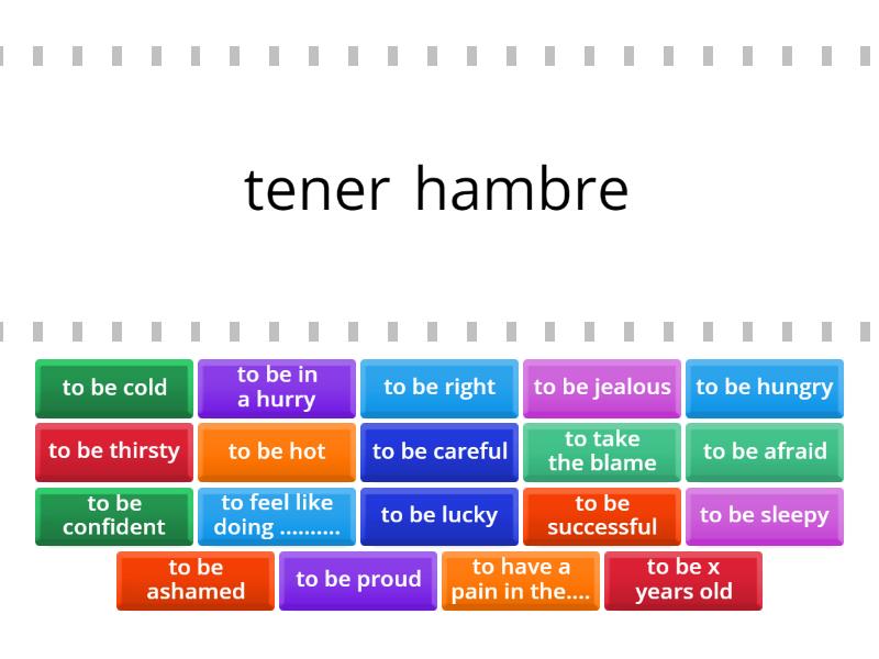 Idiomatic expressions with tener - Cada oveja con su pareja