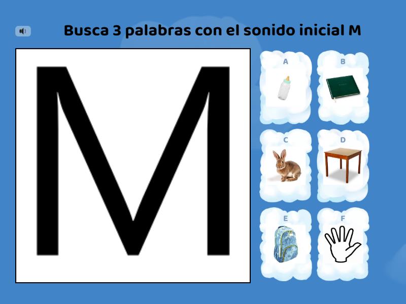 Las letras y sus sonidos - Cuestionario