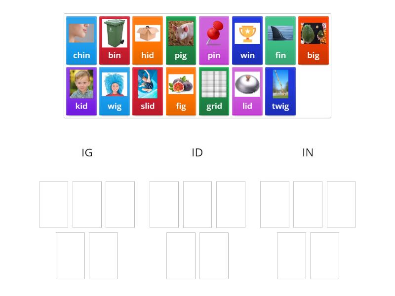 Ig, id, in - Group sort