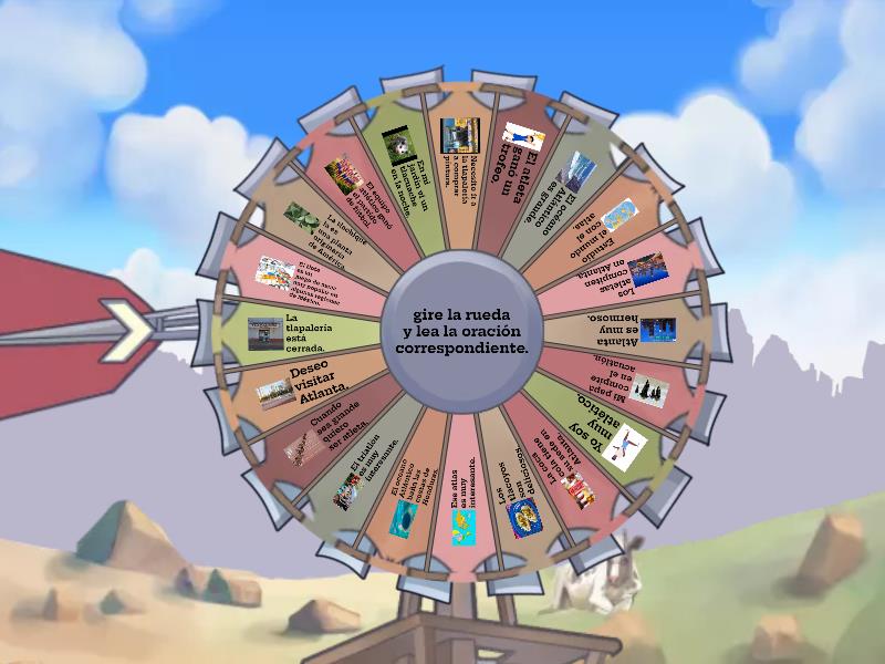 LECTURA PRIMERO SILABAS TLA, TLE, TLI, TLO, TLU - Spin the wheel