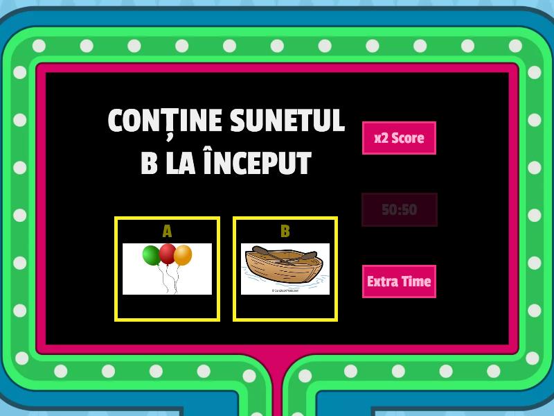 SUNETUL B - Gameshow quiz