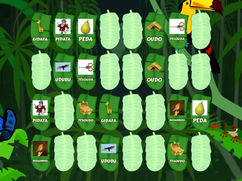 MEMÓRIA fonema /r/ brando - troca por D - Matching pairs