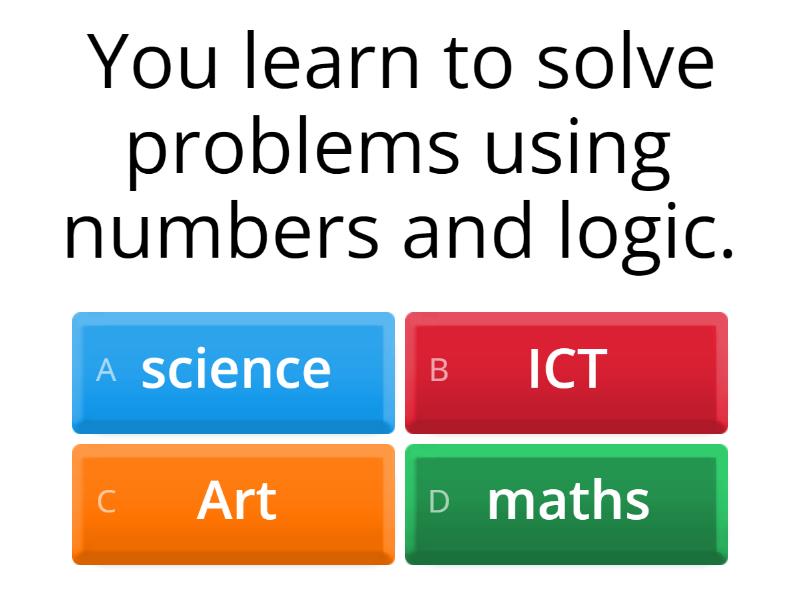 School Subjects - Quiz