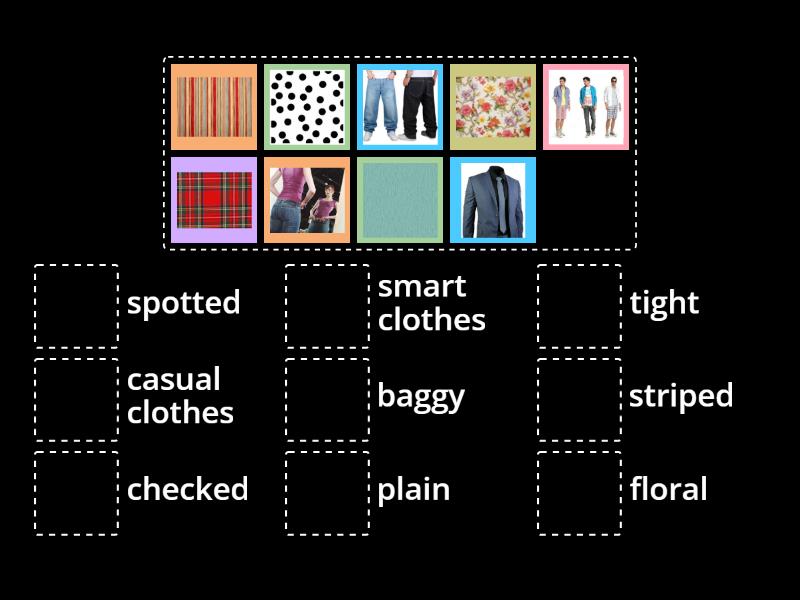 Go Getter 4 Unit 1.1 Describing clothes - Match up