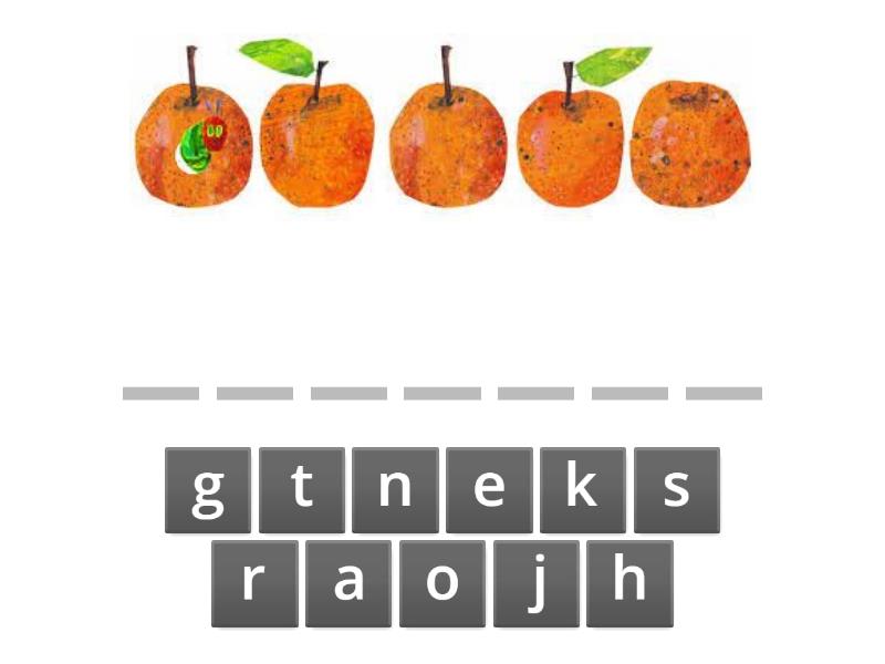 Spelling - The Very Hungry Caterpillar - part 1 - MEIE - Spell the word