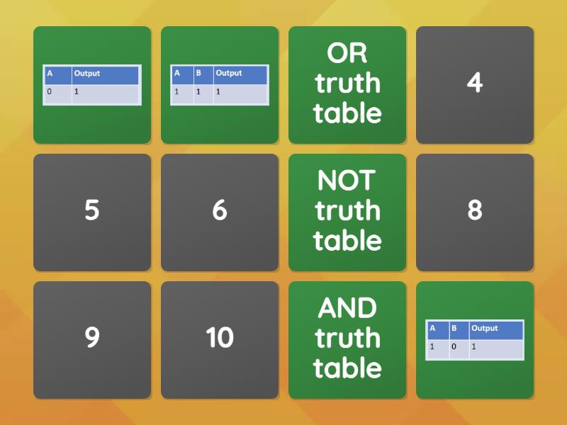 Boolean Logic - matching - Matching pairs