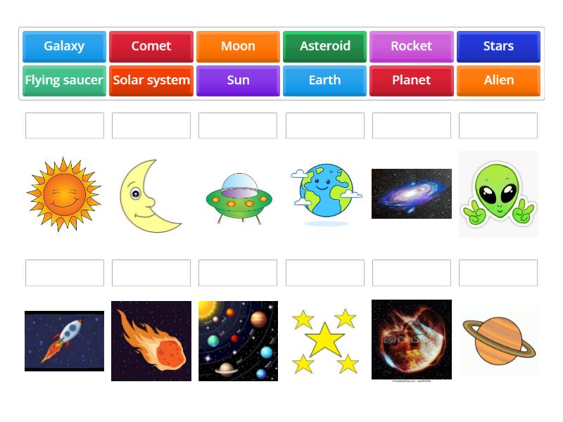 KIDS A2.3 Unit 7 - Space - Match up