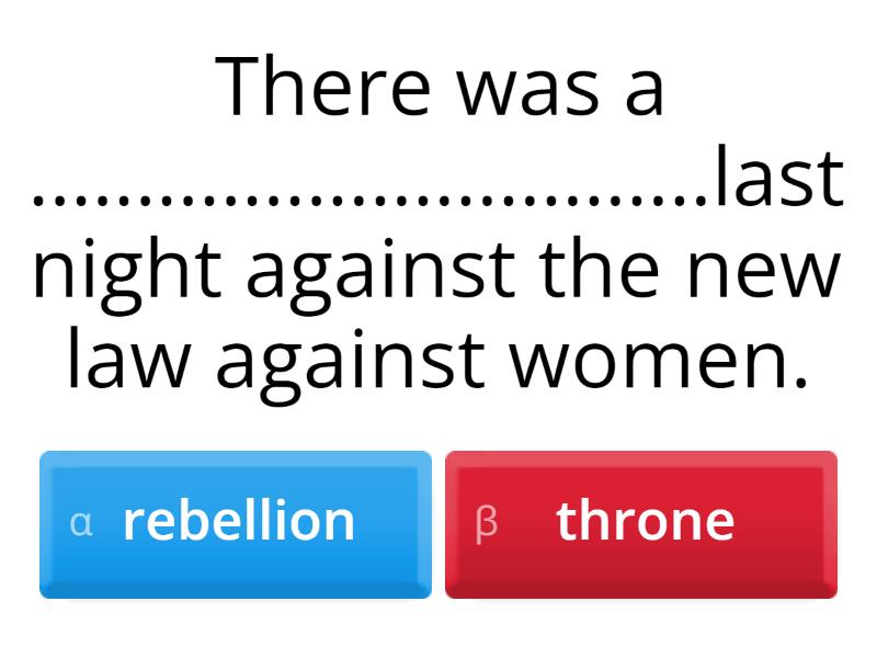 Macbeth Chapter 1 Vocabulary check - Quiz