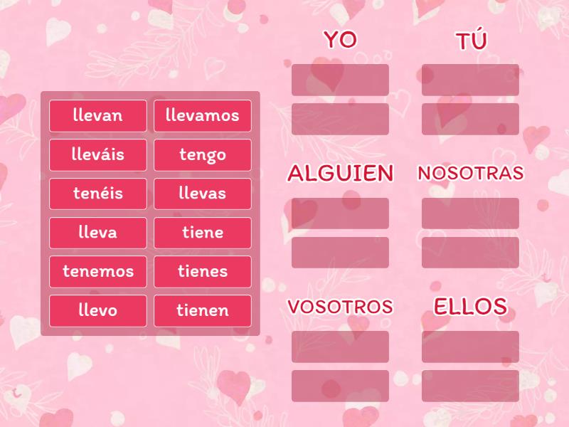 Verbos de ropa 1 - Group sort