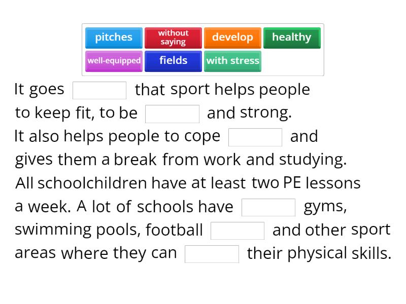 Sport - Complete the sentence