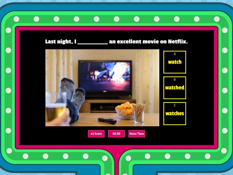 Past Simple Fun Quiz - Gameshow quiz
