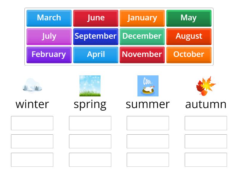 Seasons sorting - Group sort