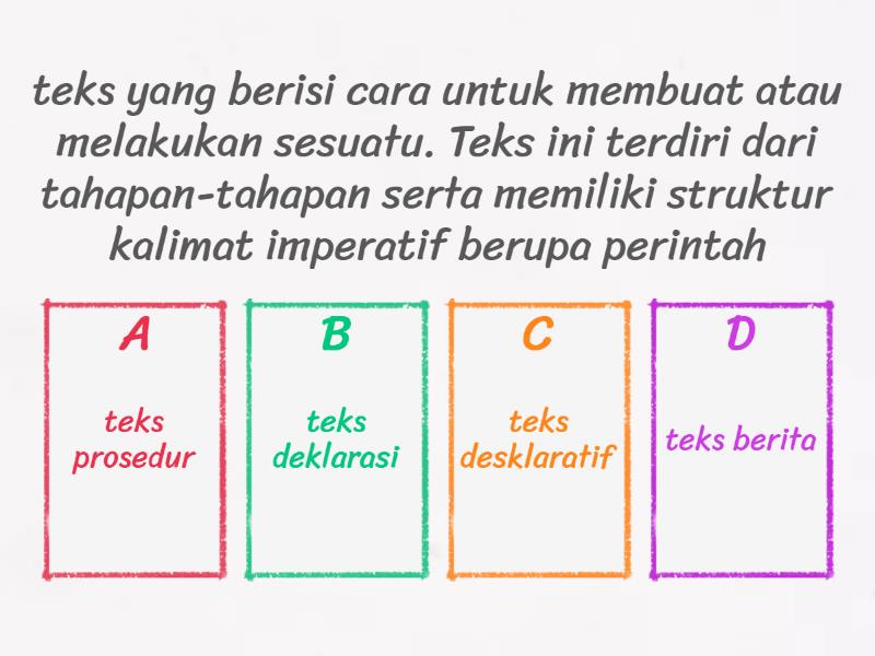 Teks Prosedur - Quiz