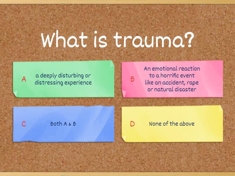 Trauma & Sandtray - Quiz