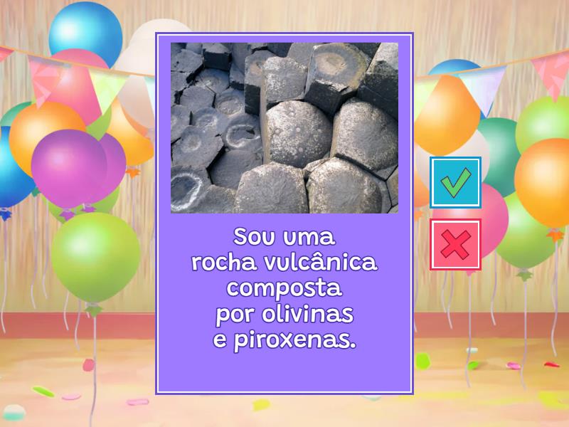 Adivinha qual é a rocha! - Flashcards