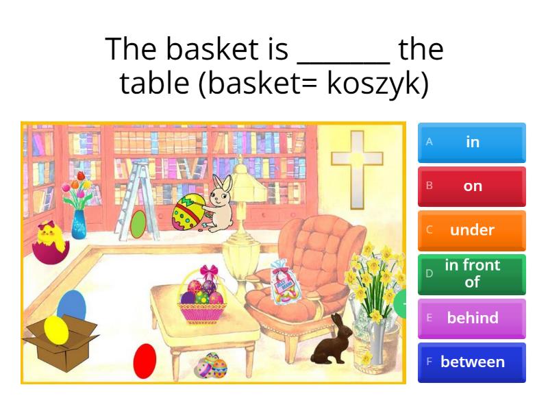 Easter, prepositions - Quiz