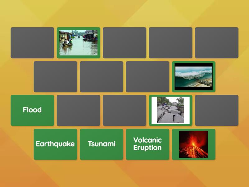 Natural Disasters - Matching pairs