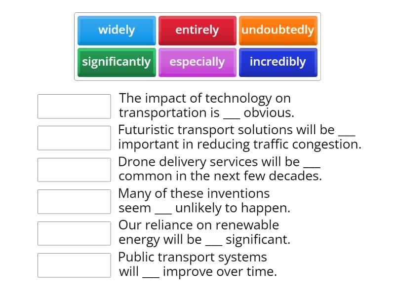 Intensifiers - Match up