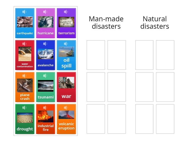 Disasters - Group sort