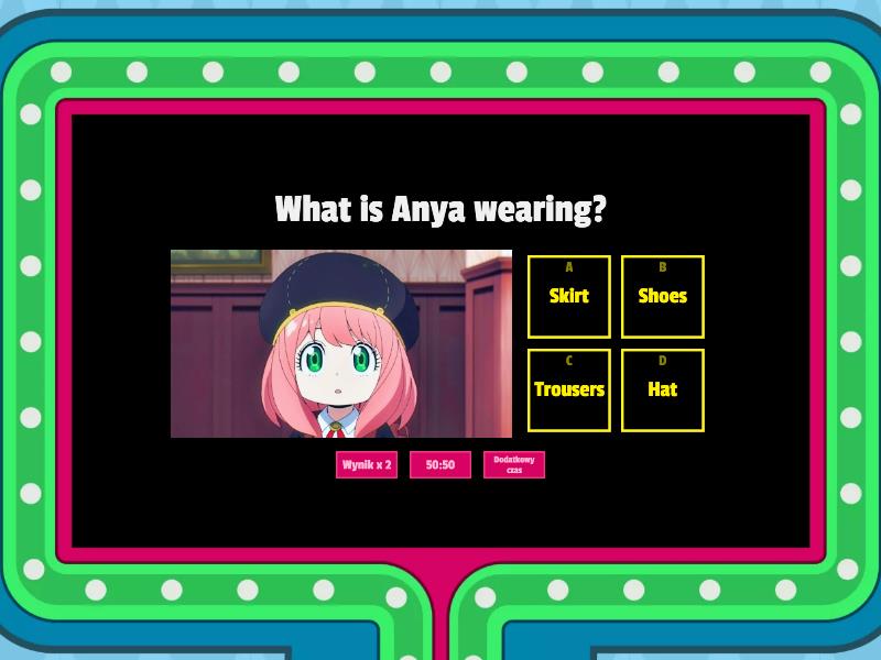 Clothes Class 1.1 - Gameshow quiz