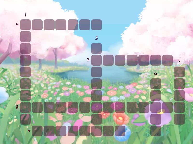 SPELLING LIST NO. 21 - Puzzle - Crossword