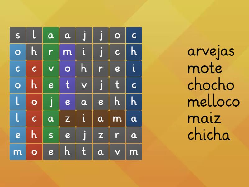 Gastronomia - Sopa de letras