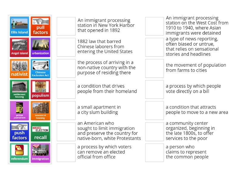Immigration & Urbanization - Une las parejas
