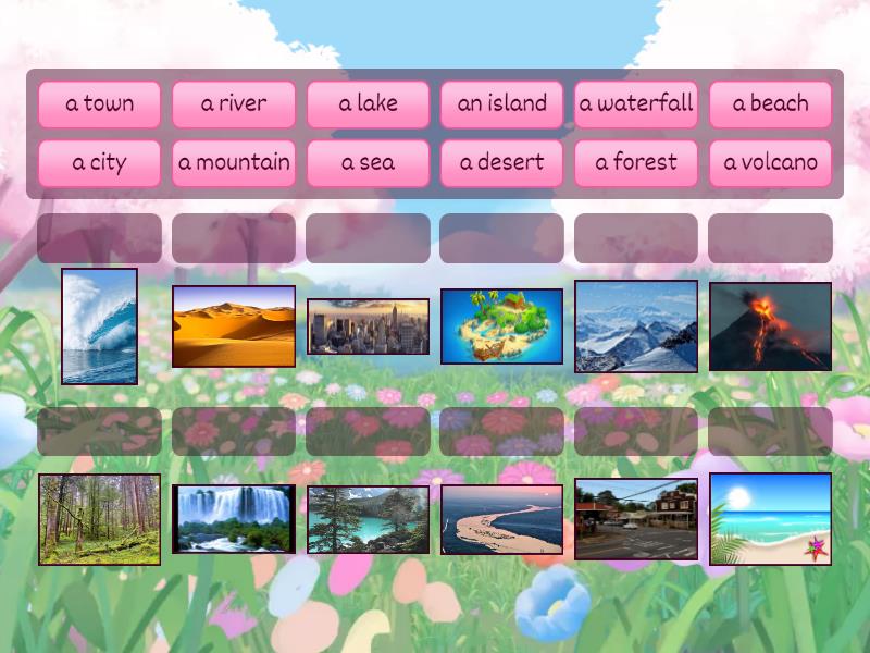 Go Getter 2 Unit 4 Geographical features (2) - Match up