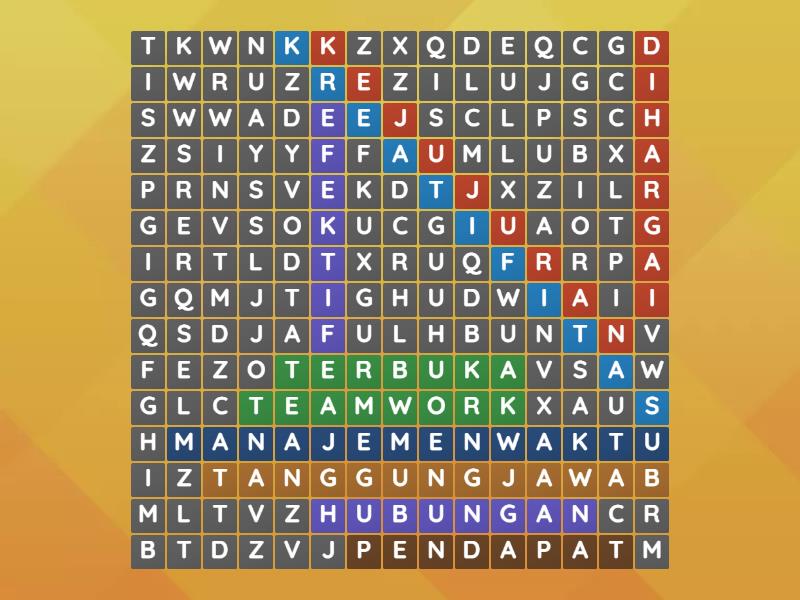 Teamwork - Wordsearch