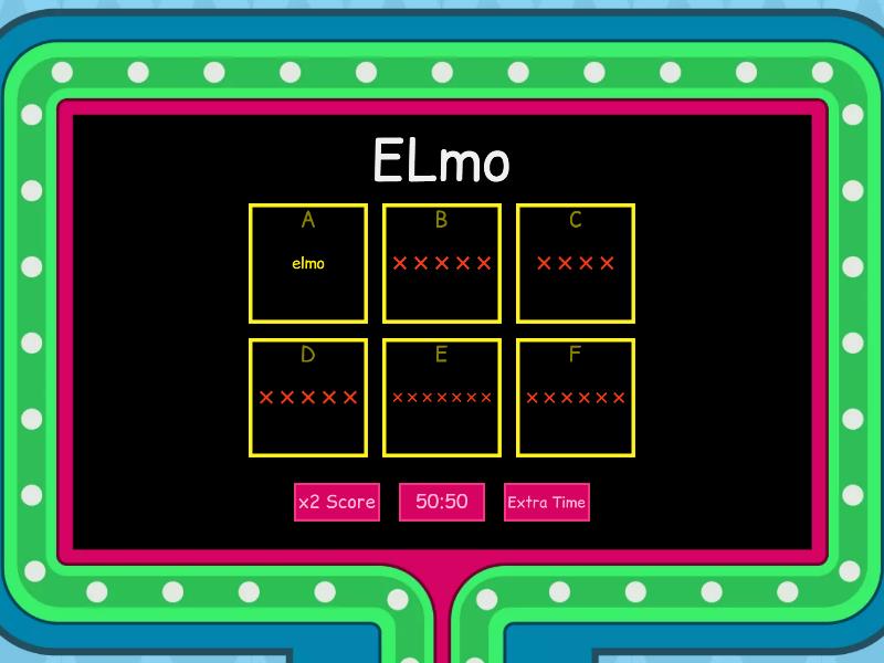 Elmo - Gameshow quiz