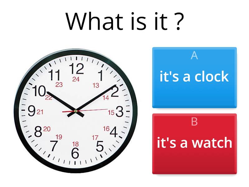 Pete's Big lunch ( clock vs watch ) - Quiz