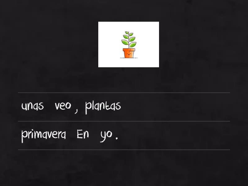 6-11 ¿Qué ves tú en la primavera? - Unjumble