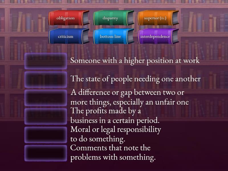 PW 2 Module 2B Vocab part 2 - Match up