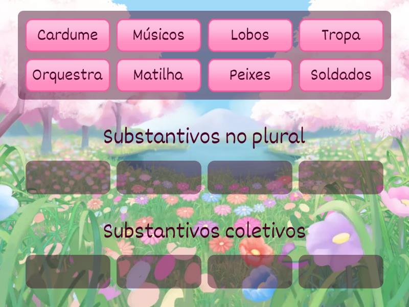Substantivos coletivos - Group sort
