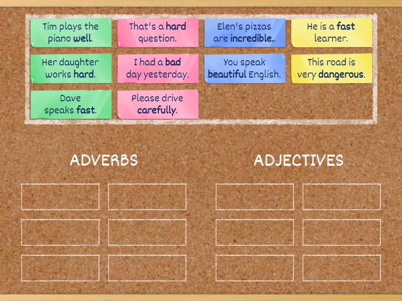 AEF1 File 11A Workbook GRAMMAR Ex.1b Adverbs - Group sort