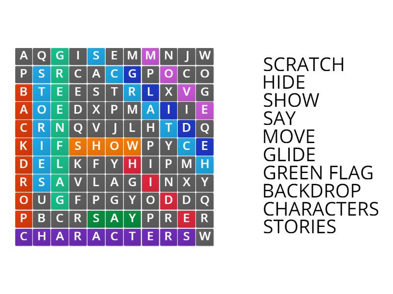Scratch - Wordsearch