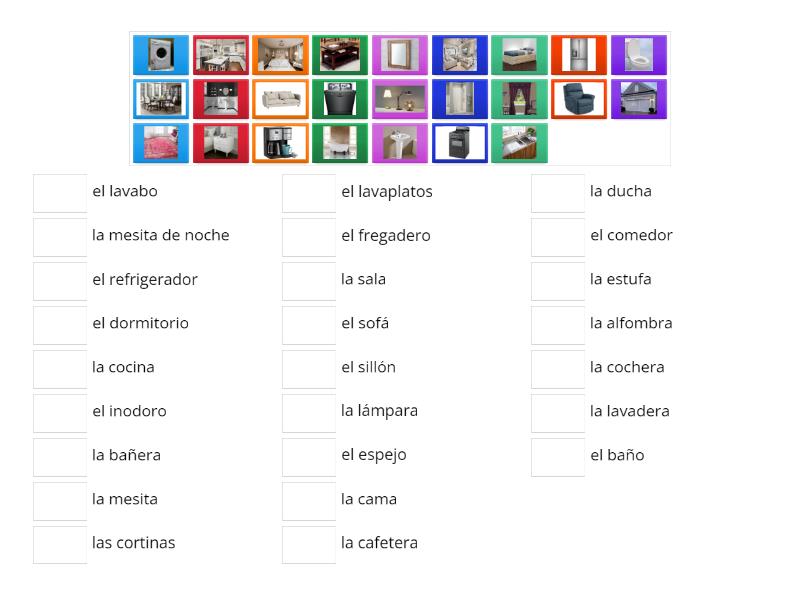 La Casa y Los Muebles - Match up