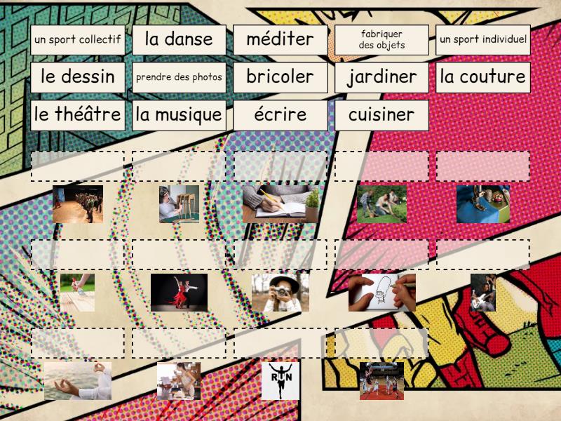 Les loisirs des français - Match up