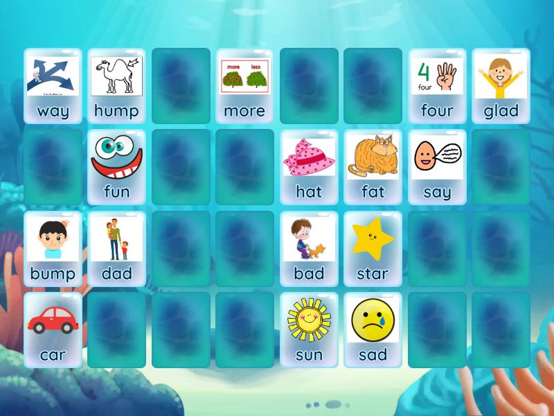 One fish, two fish - rhyming words - Combine os pares