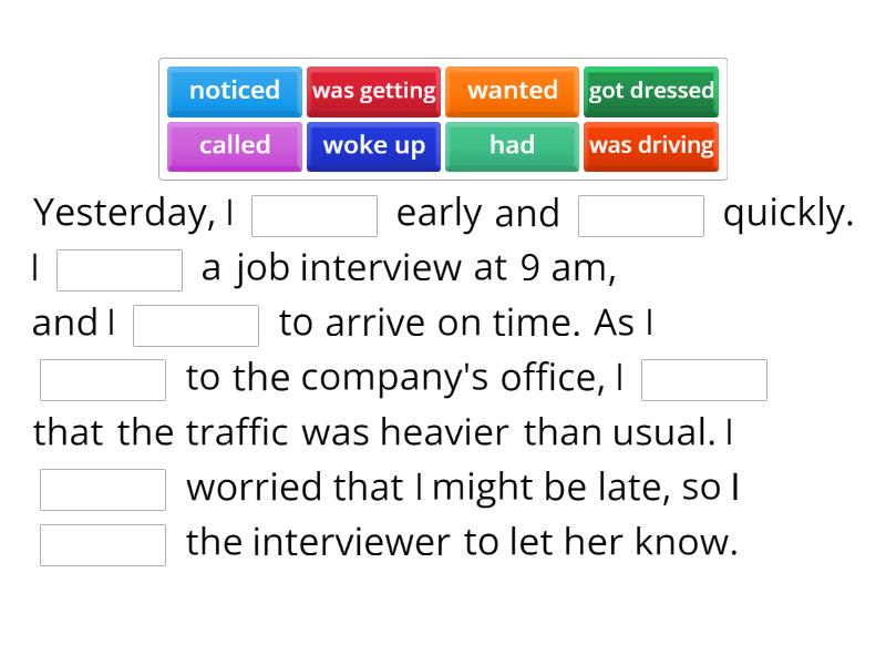 Short Story - Past Simple, Past Continuous & Past Perfect - Complete ...