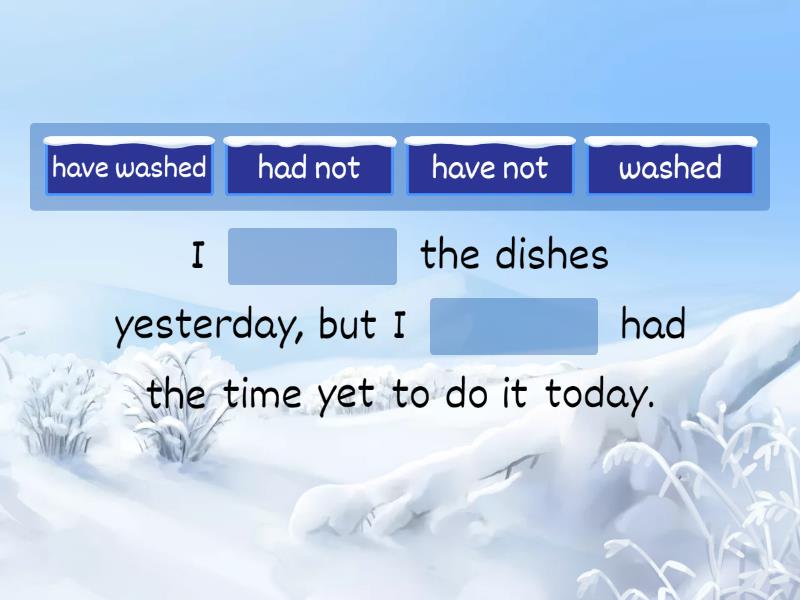 warm up - Complete the sentence