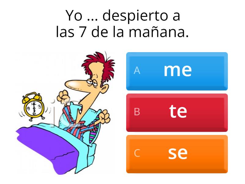 Usar me, te o se - Cuestionario