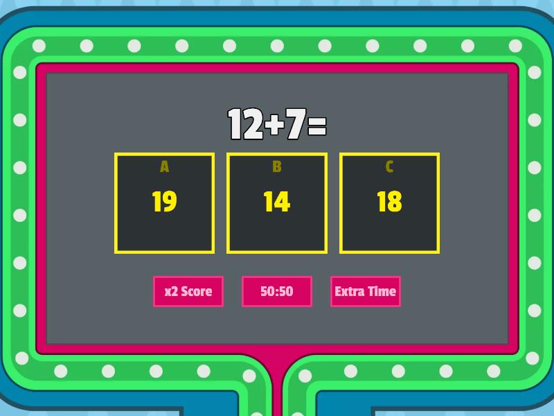 Math games - Gameshow quiz
