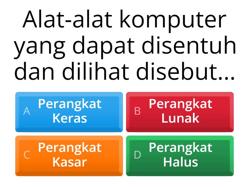 Perangkat Keras Komputer - Quiz