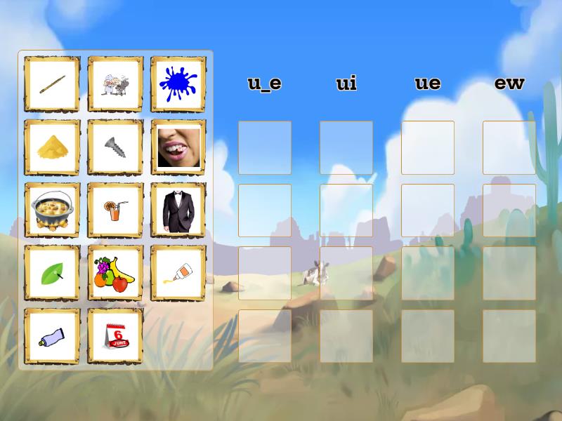 Long u (u_e/ui/ue/ew) - Group sort